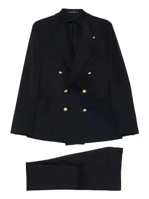 Tagliatore Double-breasted Buttoned Suit - Blue
