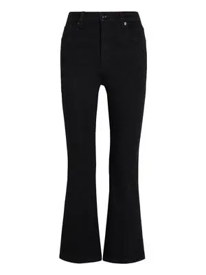 FRAME The Reboot Crop Boot-leg Jeans - Black