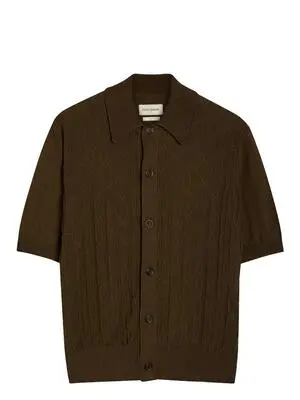 Oliver Peoples Rossell Cotton-knit Cardigan - Khaki