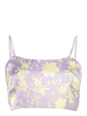 CATALINA Floral-print Top - Purple