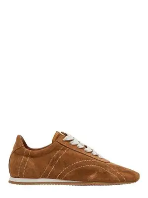 TOTEME Flex Suede Sneakers - Brown