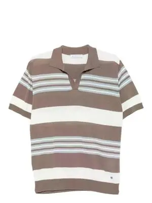 MANUEL RITZ V-neck T-shirt - Brown