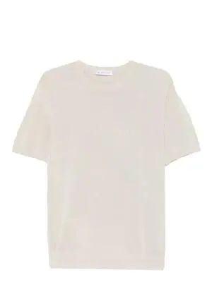 MANUEL RITZ Round-neck T-shirt Neutrals