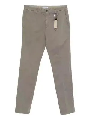 MANUEL RITZ Logo-patch Trousers - Brown
