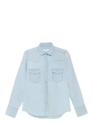 MANUEL RITZ Chest-pocket Shirt - Blue