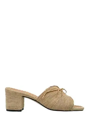 ODISSI Bow-detail Open Toe Sandals - Neutrals