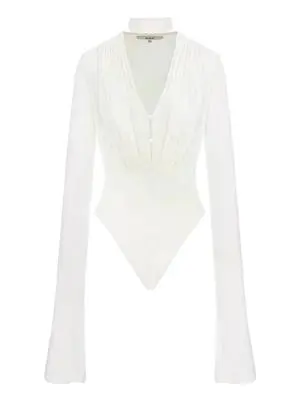 MANURI Suki Long-sleeve Bodysuit - Neutrals