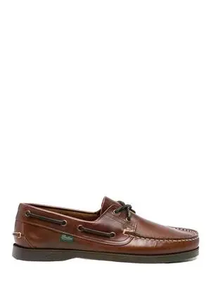 Paraboot Leather Boat Shoes - Brown