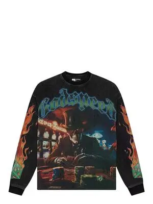 GODSPEED Life's Gamble Printed T-shirt - Black