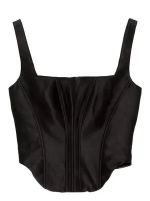 SELF-PORTRAIT Corset Top - Black