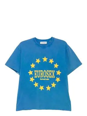 CARNE BOLLENTE Star-print T-shirt - Blue