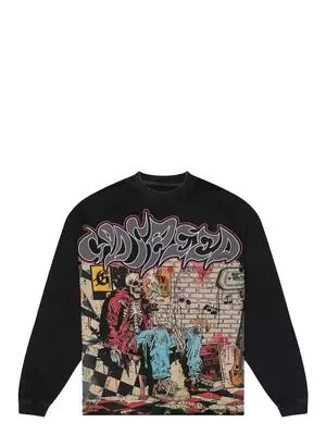 GODSPEED Long-sleeve Graphic Sweater - Black