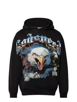 GODSPEED Graphic Print Hoodie - Black