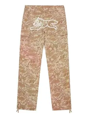 ICECREAM Printed Cargo Trousers - Brown