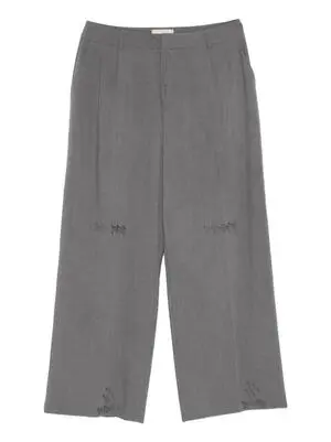 THESTROY Distressed Trousers - Grey