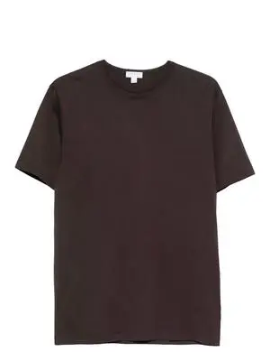 Sunspel Short-sleeve T-shirt - Brown