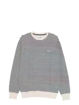 MC2 SAINT BARTH Striped Embroidered Sweatshirt - Neutrals