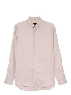 Brioni Hidden Bd Shirt - Pink