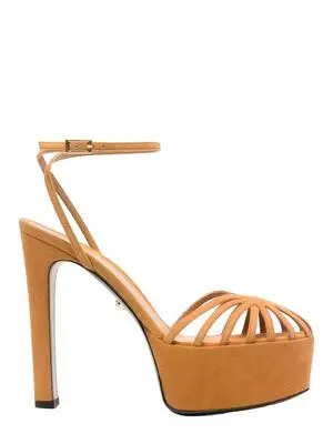 ALEVI MILANO Eva Platform Strap Sandals - Brown