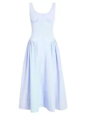 Proenza Schouler White Label Kendall Midi Dress Blue