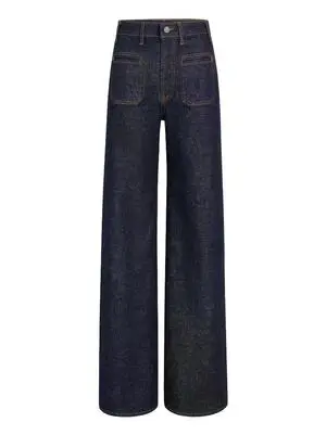 Khaite Delmonico Wide-leg Jeans - Blue