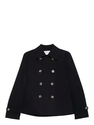 Harris Wharf London Double-breasted Jacket - Blue