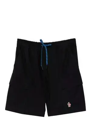 Moncler Gabardine Cargo Shorts - Blue