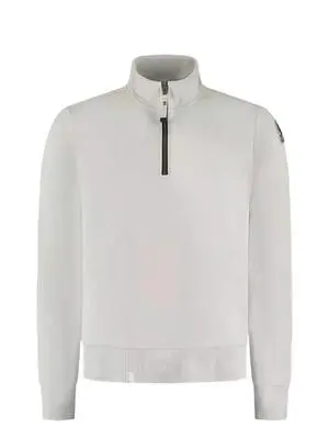 PARAJUMPERS Ribbed Half-zip Sweatshirt - Grey