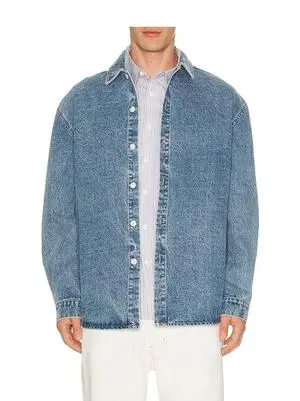 KROST Oversized Denim Shirt In . Also - Blue