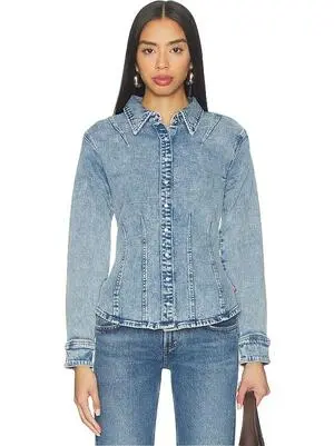 LEVI'S Long Sleeve Shaped Shirt - Blue