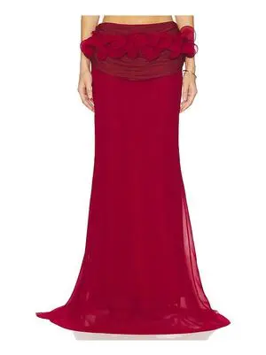 ANIYE RECORDS Tecla Long Skirt - Red