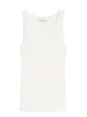 Max Mara Ribbed Vest - White