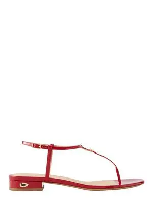 Jennifer Chamandi Pietro 20 Patent-leather Sandals - Red