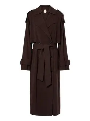 Jardin Des Orangers Wool And Cashmere Trench Coat - Brown