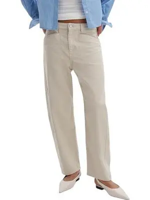 Rag & Bone Tapered Stretch Cotton Utility Pants - Tan