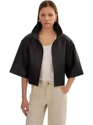 LAMARQUE LAMARQUE Elin Leather Jacket Black