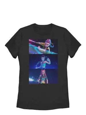 KPOP DEMON HUNTERS Group Shot Graphic T-shirt - Black