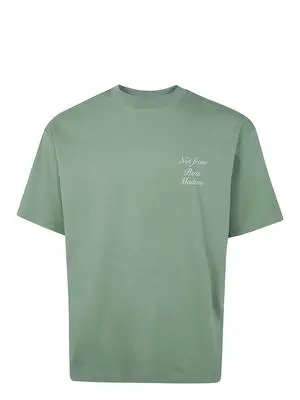 Drole De Monsieur Slogan Calligraphy" T-shirt - Green