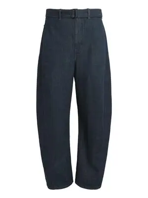 LEMAIRE Twisted Belted Jeans - Blue