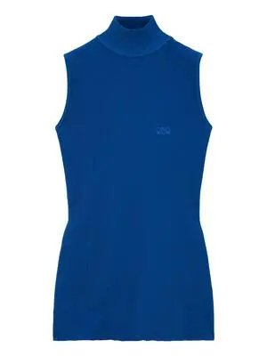 Loewe Sleeveless Rollneck Top - Blue
