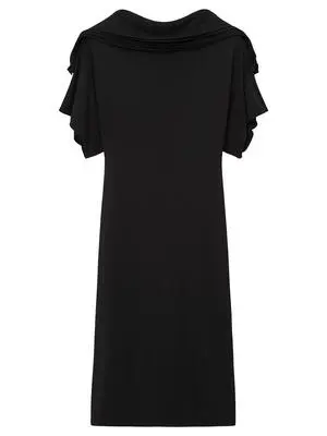 Loewe V-back Midi Dress - Black