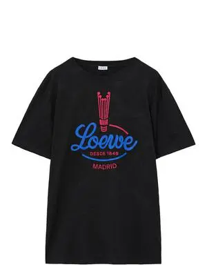 Loewe Cotton Graphic T-shirt - Black