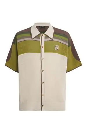 Amiri Mesh Logo Oversized Short-sleeve Shirt - White