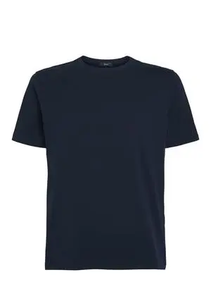Herno Stretch-cotton T-shirt - Navy