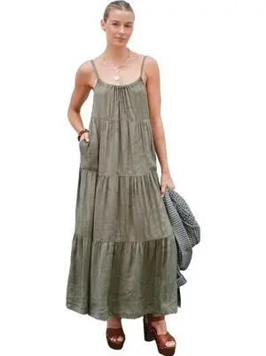 Splendid Maven Maxi Dress Olive