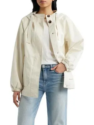 Brooklyn Industries Hooded Utility Jacket - Silver Birch