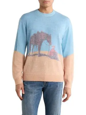 ONE OF THESE DAYS So Far Away Printed Sweater - Multi