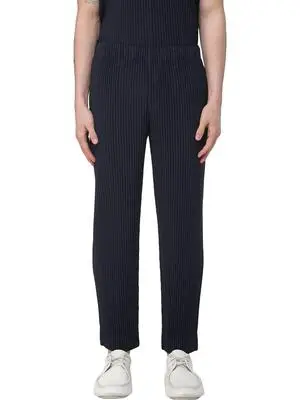 Issey Miyake Homme Plissé Pleated Polyester Crêpe Trousers - Blue