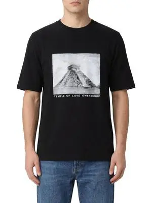 Rick Owens Printed Cotton Oversized T-shirt - Black