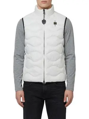 BLAUER. Padded Nylon Vest - White